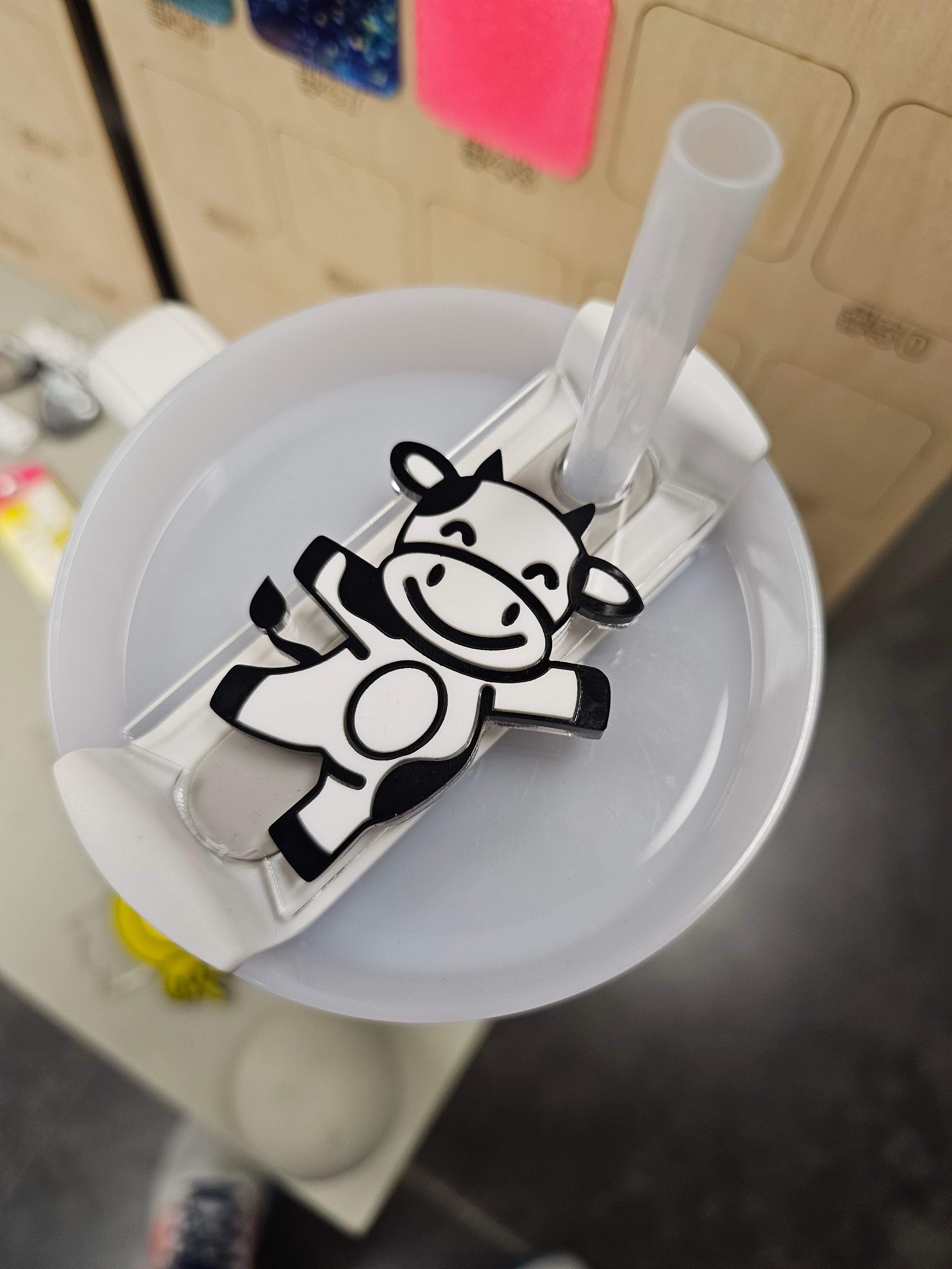 Happy Cow Stanley Cup Topper – Paisley Pineapple