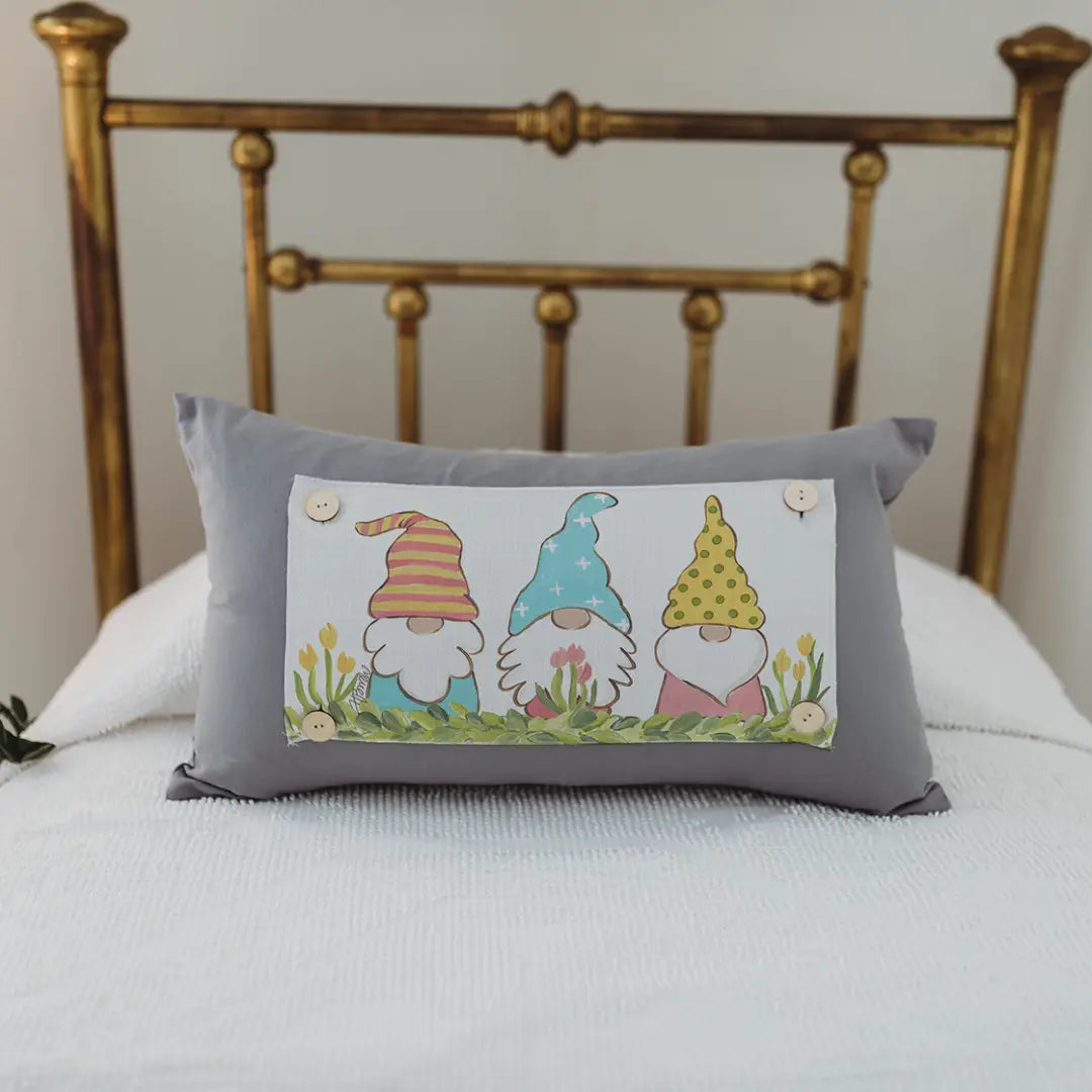 Spring Gnomes Pillow Swap - Lucky Bird – Paisley Pineapple