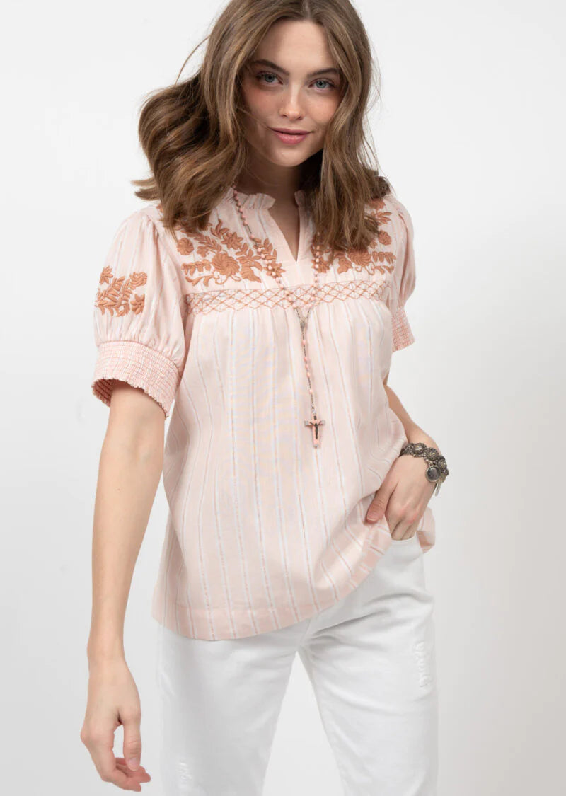 Camilla Blush Metallic Stripe - Ivy Jane – Paisley Pineapple